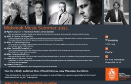 Midweek Music returns - The Choir of Royal Holloway